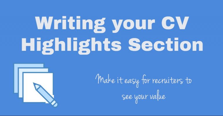 Writing your CV: Highlights section – thriving-forward